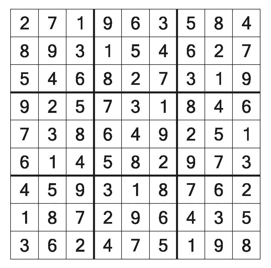 Sumsudoku - Summen i et kvadrat skal være lig med tallet i øverste ...