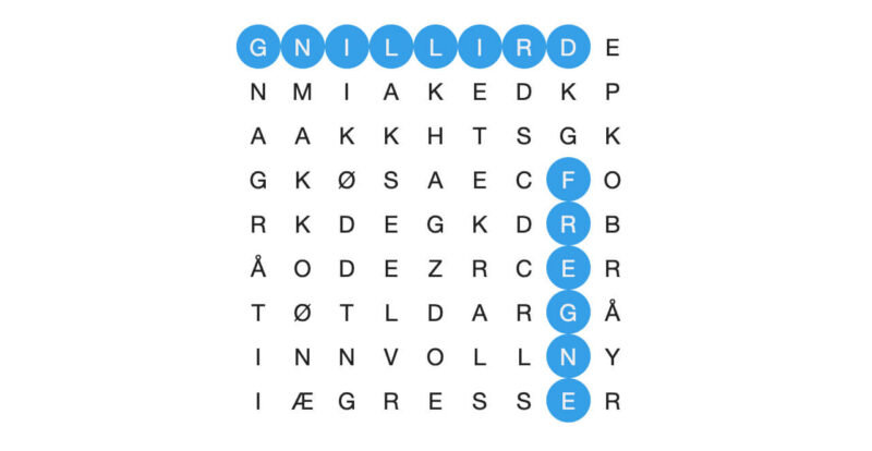 Find ord - en morsom og vanedannende hjerneopgave